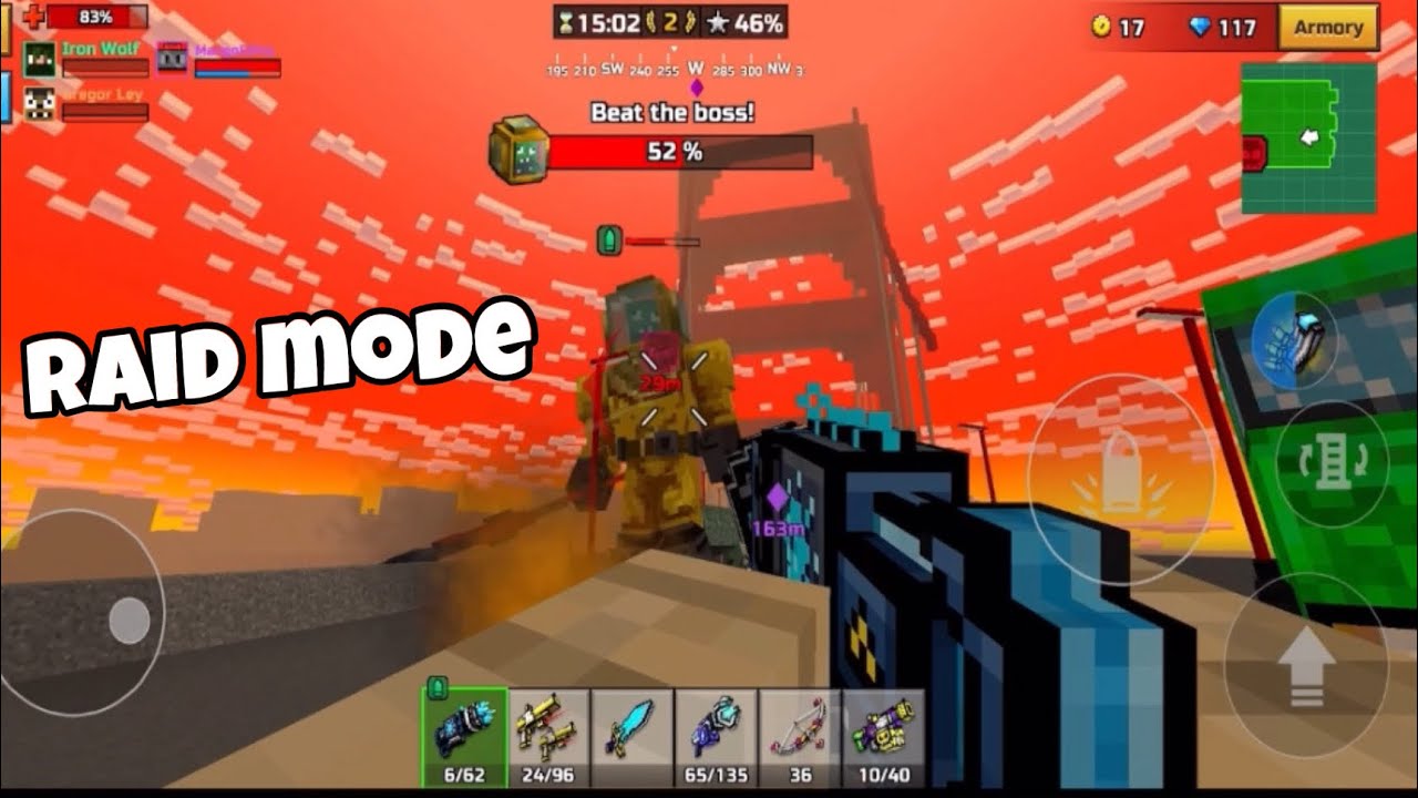 Pixel gun3d raid but we win - YouTube