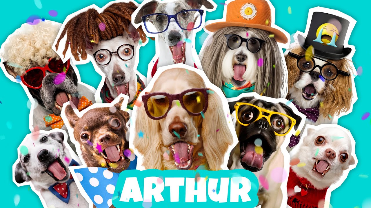 JOYEUX ANNIVERSAIRE ARTHUR - Chanson drôle par une meute de chiens ...