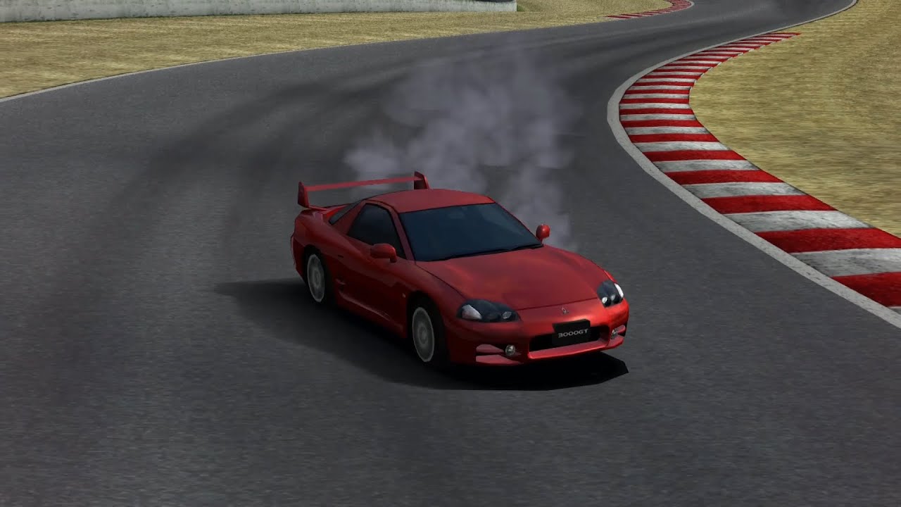 Mitsubishi 3000GT VR-4 TURBO drift around Midfield Raceway - YouTube