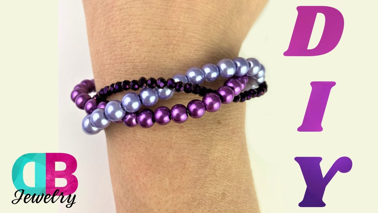 How to Make this Braided Beaded Bracelet - DIY Beaded Bracelet - YouTube