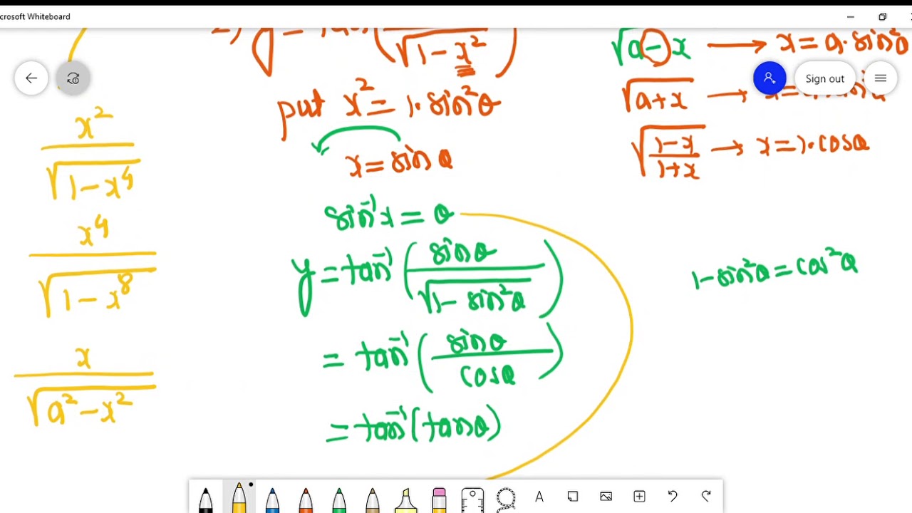 DIFFERENTIATION OF INVERSE TRI FUNCTIONS 8 - YouTube