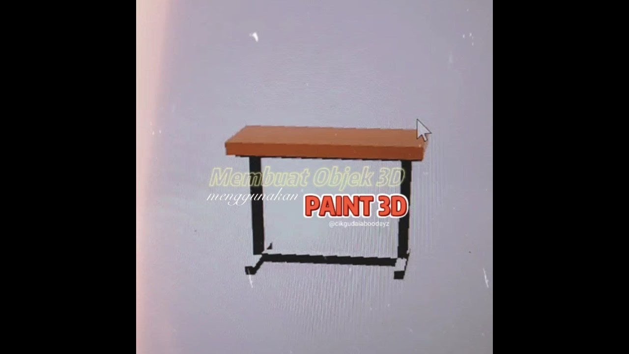 RBT TING 3 || MEMBUAT OBJEK 3D MENGGUNAKAN PAINT 3D - YouTube
