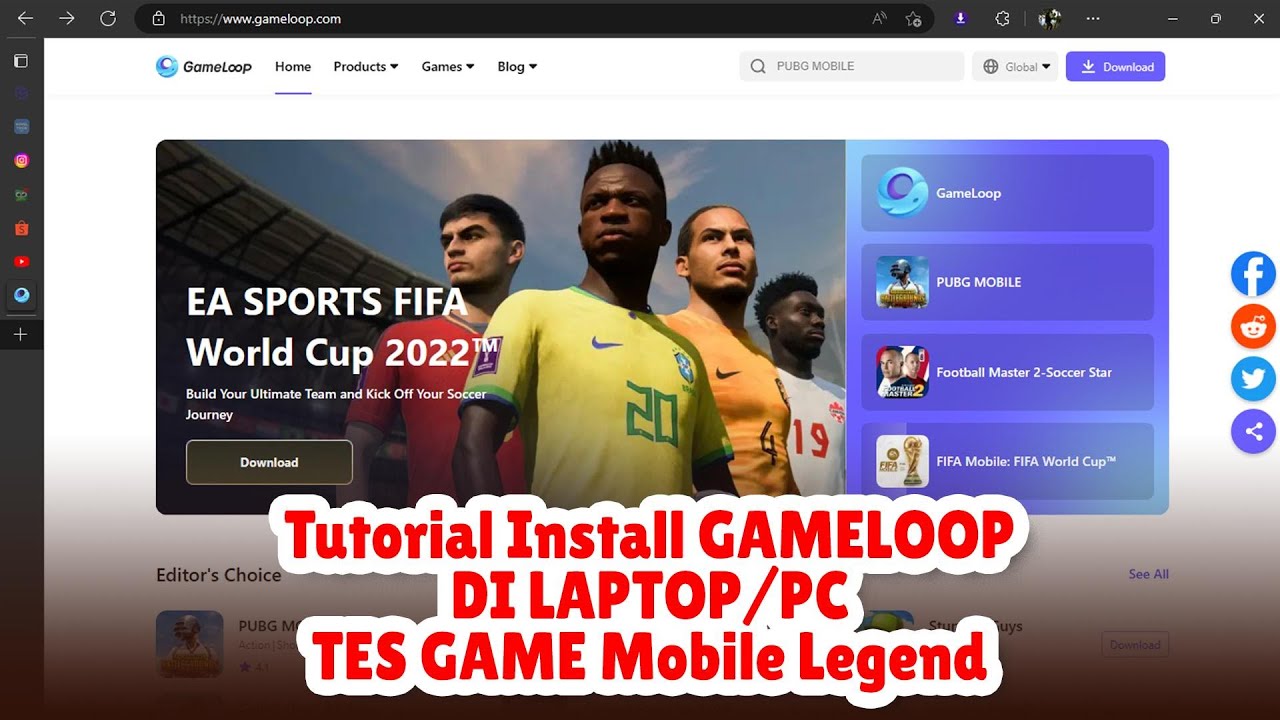 Tutorial Install GameLoop Di Laptop/PC Main Game ML Gameloop Emulator ...