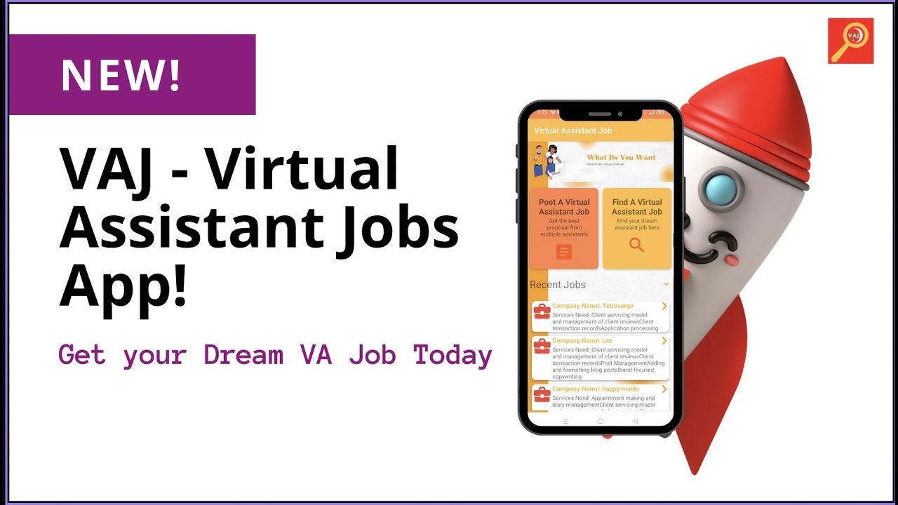 Virtual Assistant Jobs App - Find your dream virtual assistant jobs, or ...