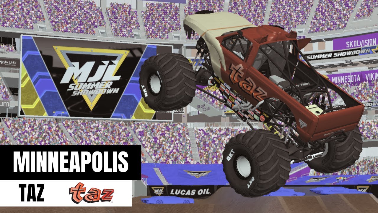 Rigs of Rods Monster Jam Taz Freestyle Minneapolis - YouTube