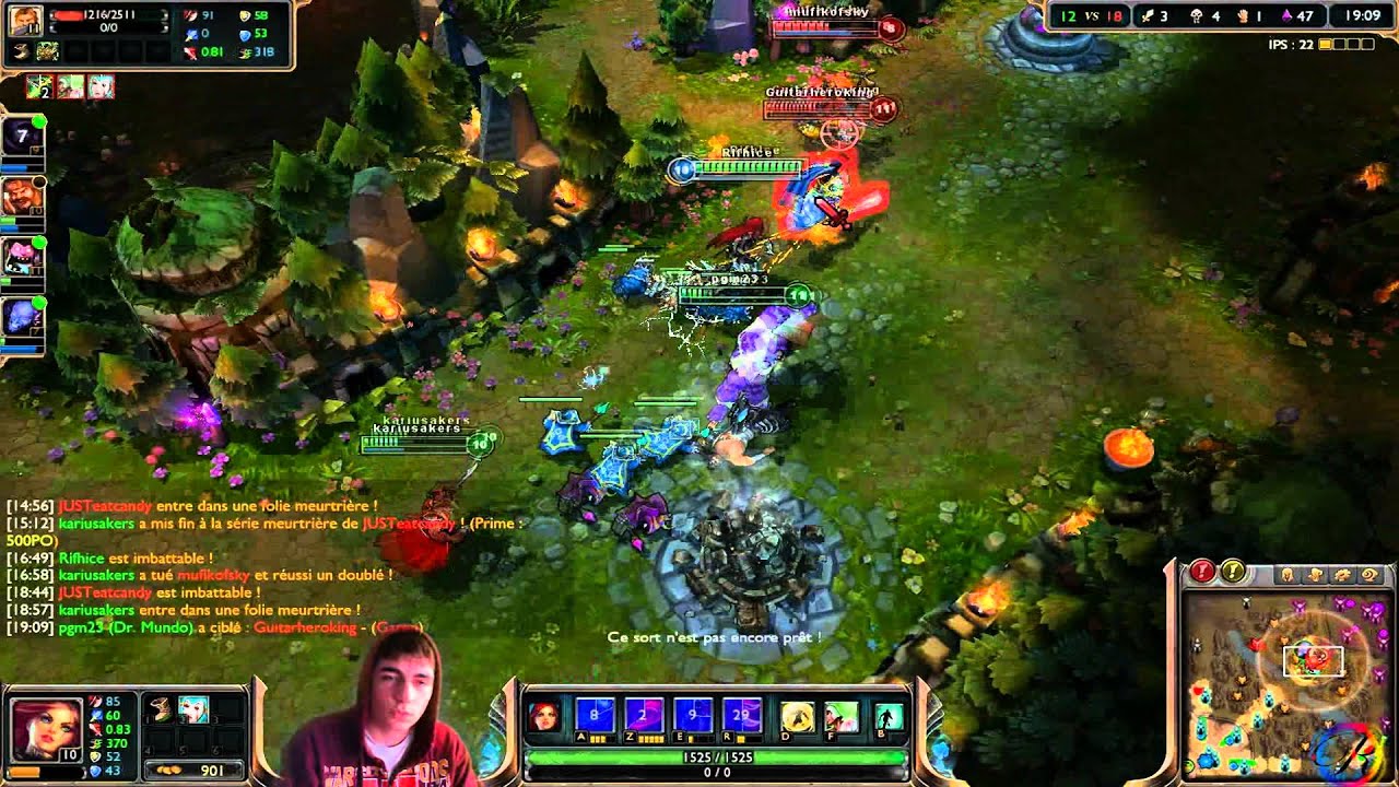 Video sur League of Legends | En facecam | weekly game #1 - YouTube