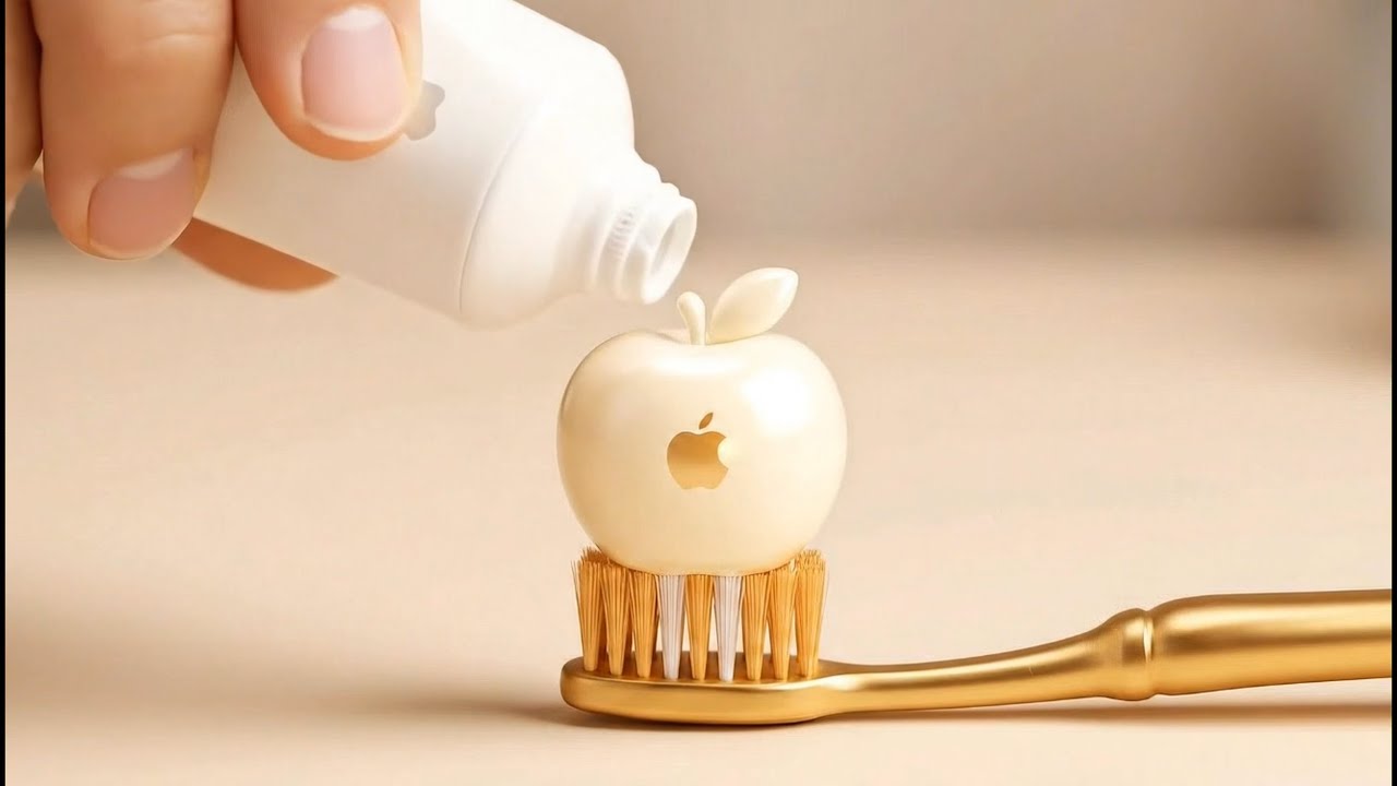Brushing Your Teeth with an Apple Toothpaste 🍏 | Relaxing Food ASMR ...