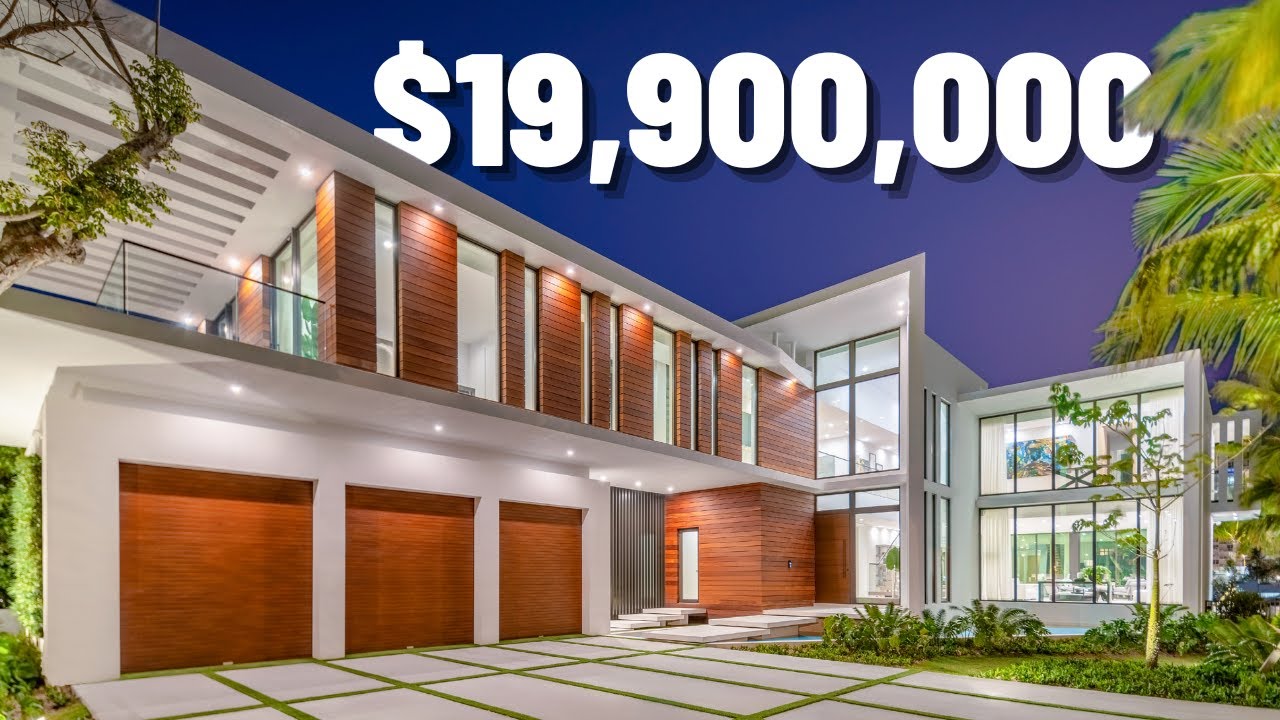 Inside an Ultra Modern Miami Beach Luxury Mansion - YouTube