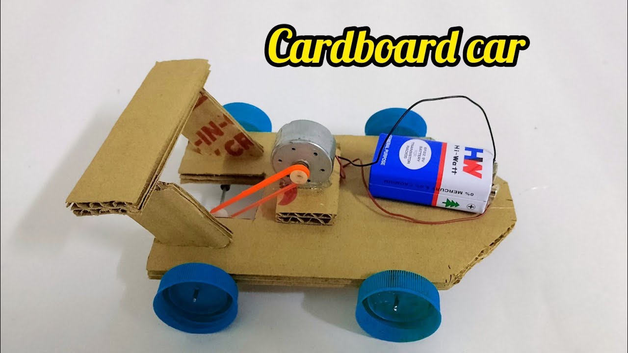 how to make a cardboard super car at home easy removing 9v battery # ...