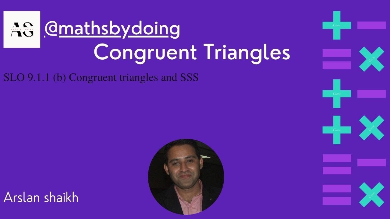 Introduction to Congruent triangles and S.S.S - YouTube