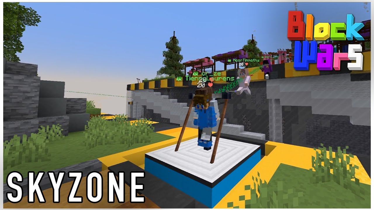 Block Wars: Skyzone Game Explanation - YouTube