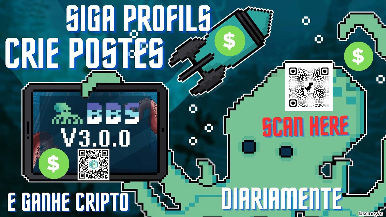 bbs network dando cripto e nft para você postar em sua rede social - YouTube
