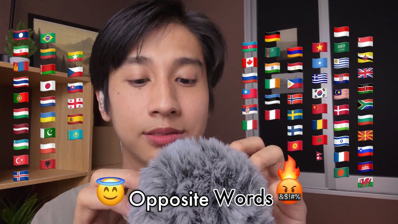 ASMR Opposite Words in 70 Languages!! - YouTube