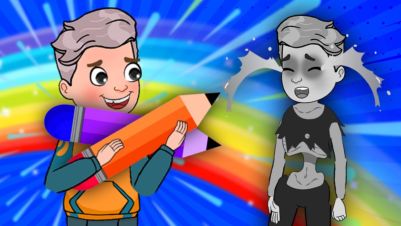 Color song No Color World Song | Funny Color Pencils Save The World ...