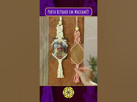 Porta Retrato em Macramê! #tutorialmacrame #macrame #macramepassoapasso #macramefacil #handmade ...