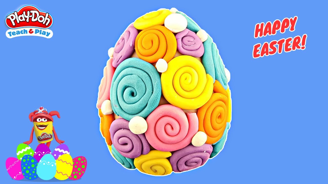 HOW TO MAKE A EASTER EGG PLAY DOH - STEP BY STEP - EASY PLAYDOUGH IDEA ...