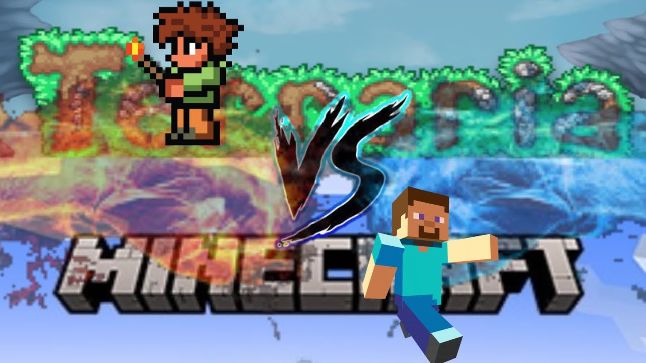 Terraria VS Minecraft| cuál es más difícil en 2024 - YouTube
