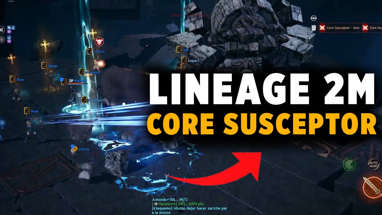 LINEAGE 2M - BOSS CORE SUSCEPTOR em CRUMA TOWER 7 - Clan SaintS ...