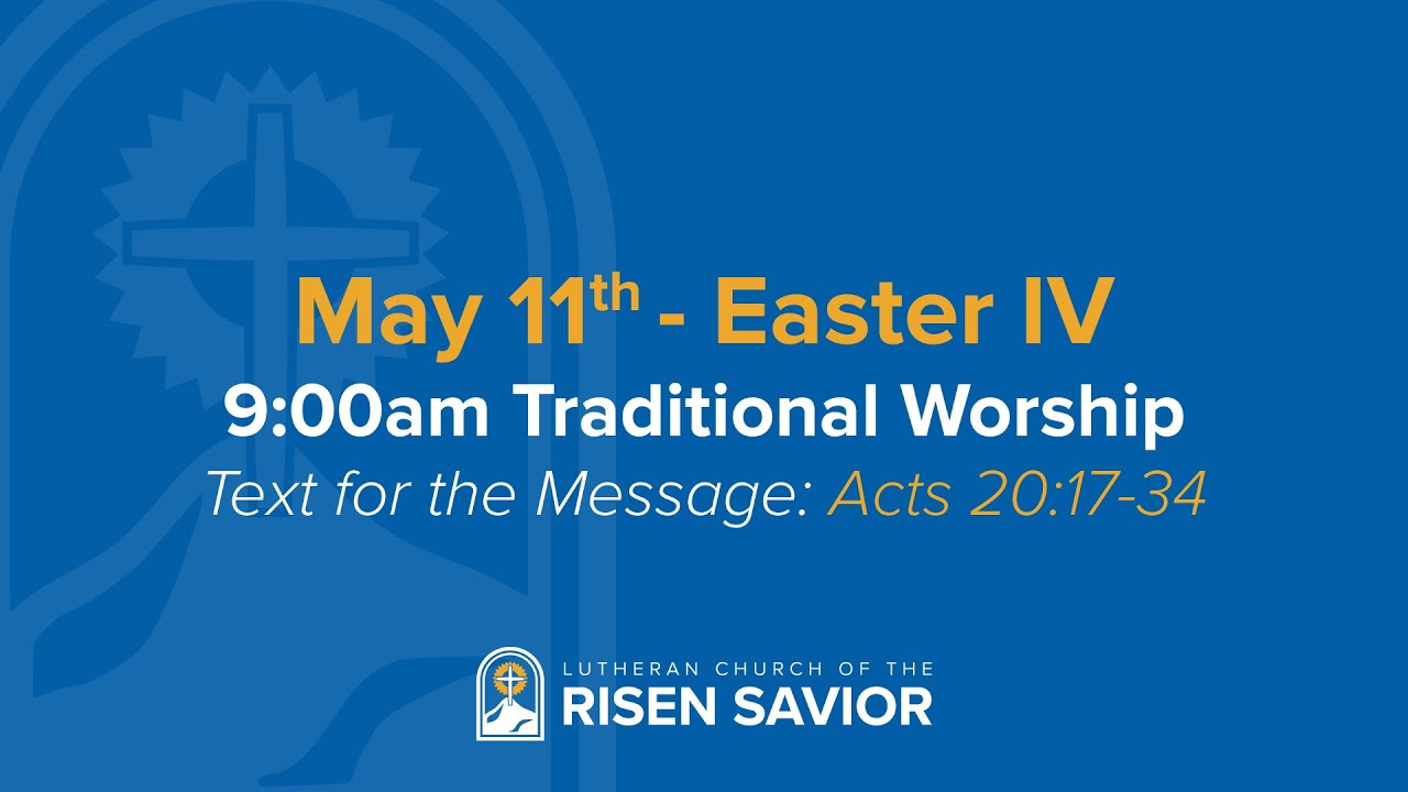 Sunday, May 11 Traditional Worship - YouTube