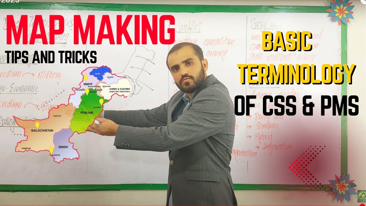 How to Make a Map Tips & Tricks | and |Basic Terminology for CSS and PMS | ExamSphere - YouTube