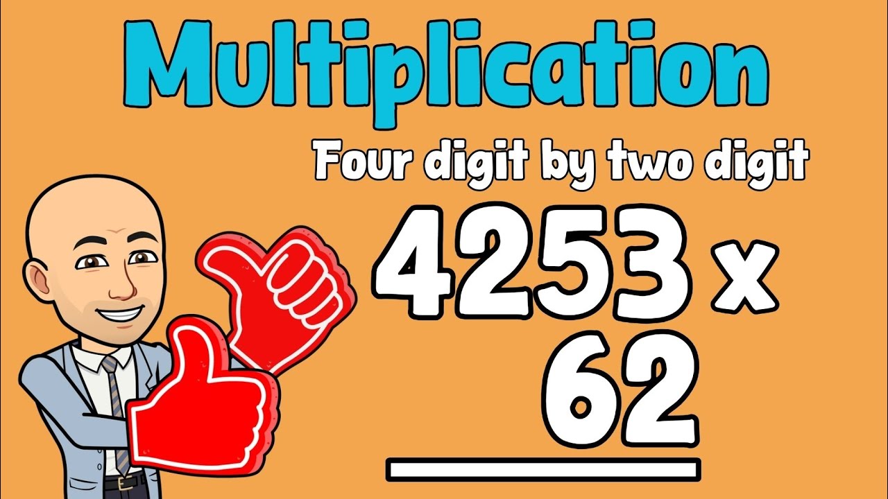 4 Digit by 2 Digit Multiplication | Ten Minute Teach - YouTube