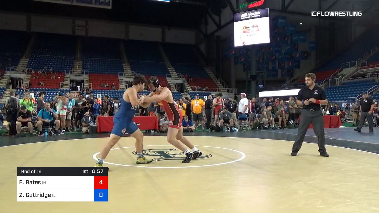 195 Lbs Rnd Of 16 Evan Bates Indiana Vs Zander Guttridge Illinois - YouTube