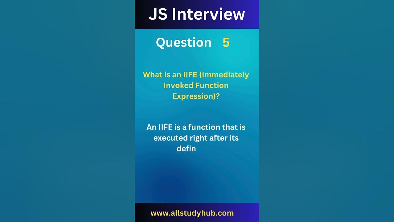 what is iife in javascript #allstudyhub #onepunchman #music #websitebuildertutorial - YouTube