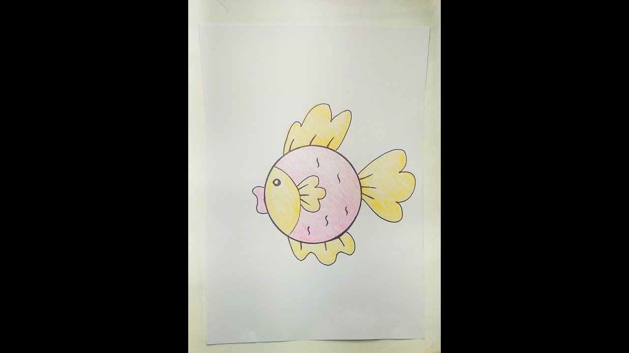 Fish drawing using a circle🐟 - YouTube
