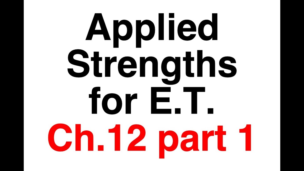 Applied Strength of Materials for Engineering Technology - Chapter 12 ...