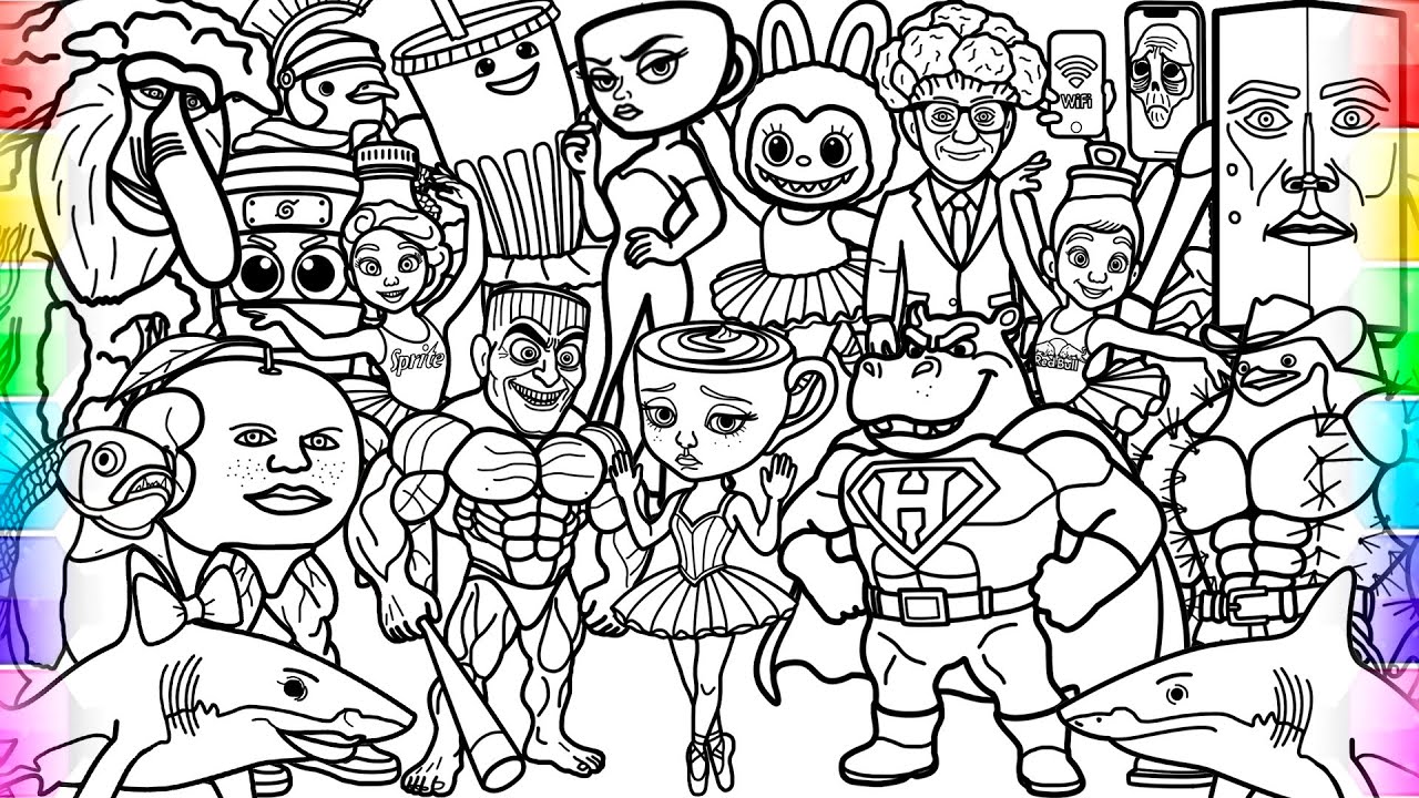 New Top Italian Brainrot Memes Coloring Pages / How to color All New ...