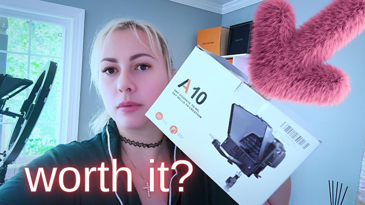 Inmei A10 Teleprompter Portable Smartphone DSLR Camera Teleprompter ...