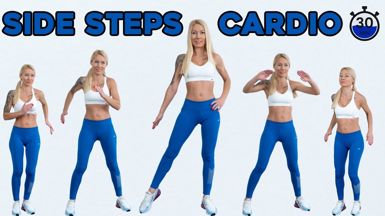 30 MIN SIDE STEPS WORKOUT 🔥 LOW IMPACT CARDIO for WEIGHT LOSS 🔥KNEE ...