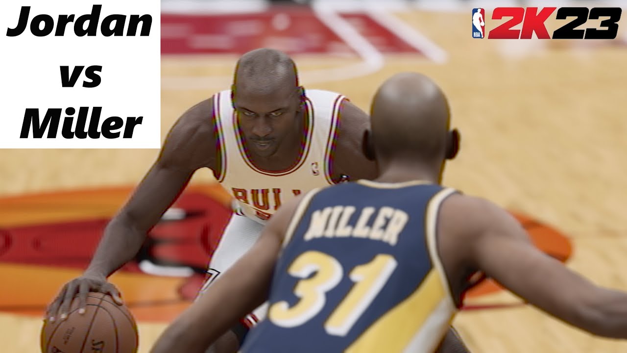 REGGIE MILLER in 2K23! vs MICHAEL JORDAN '93 PACERS vs '93 Bulls NBA ...
