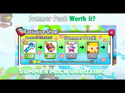 4500 ROBUX on the SUMMER PACK in Pet Sim 99! - YouTube