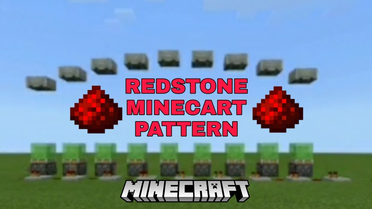 Minecart Redstone Pattern || Minecraft 1.16 || - YouTube