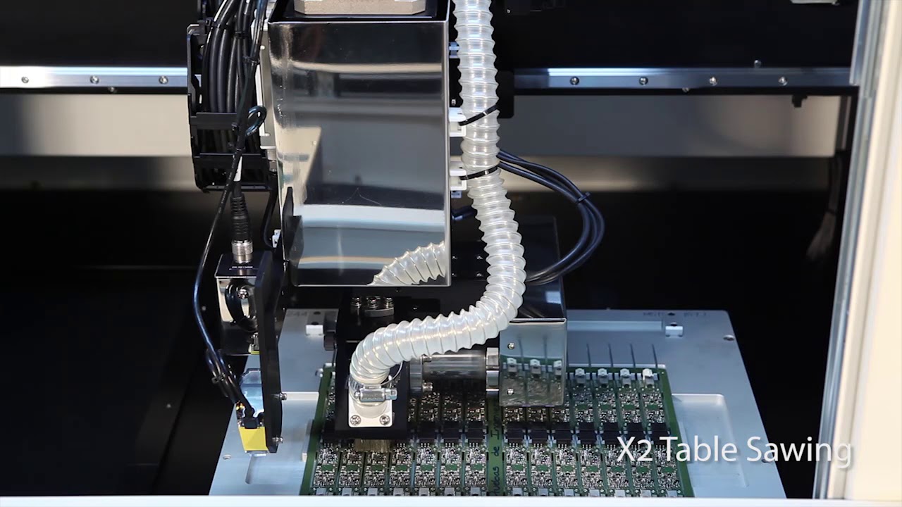 MSTech nDPL-TW (Twin) Twin PCB Sawing System - YouTube