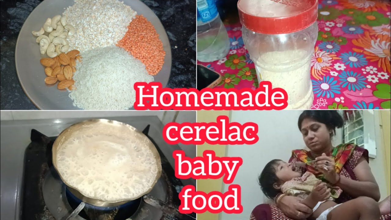 Homemade cerelac baby food recipe//6 month plus baby food//Cerelac baby ...