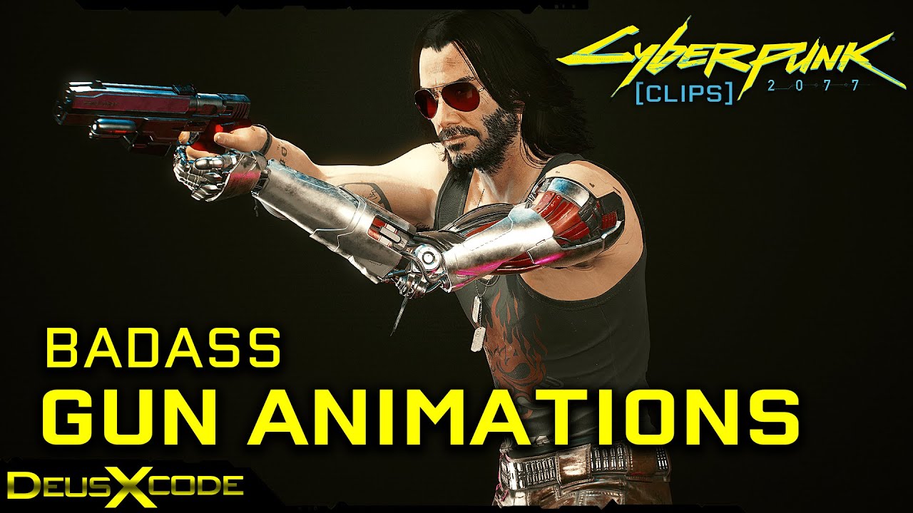 Johnny Silverhand's badass gun animations - Cyberpunk 2077 - YouTube