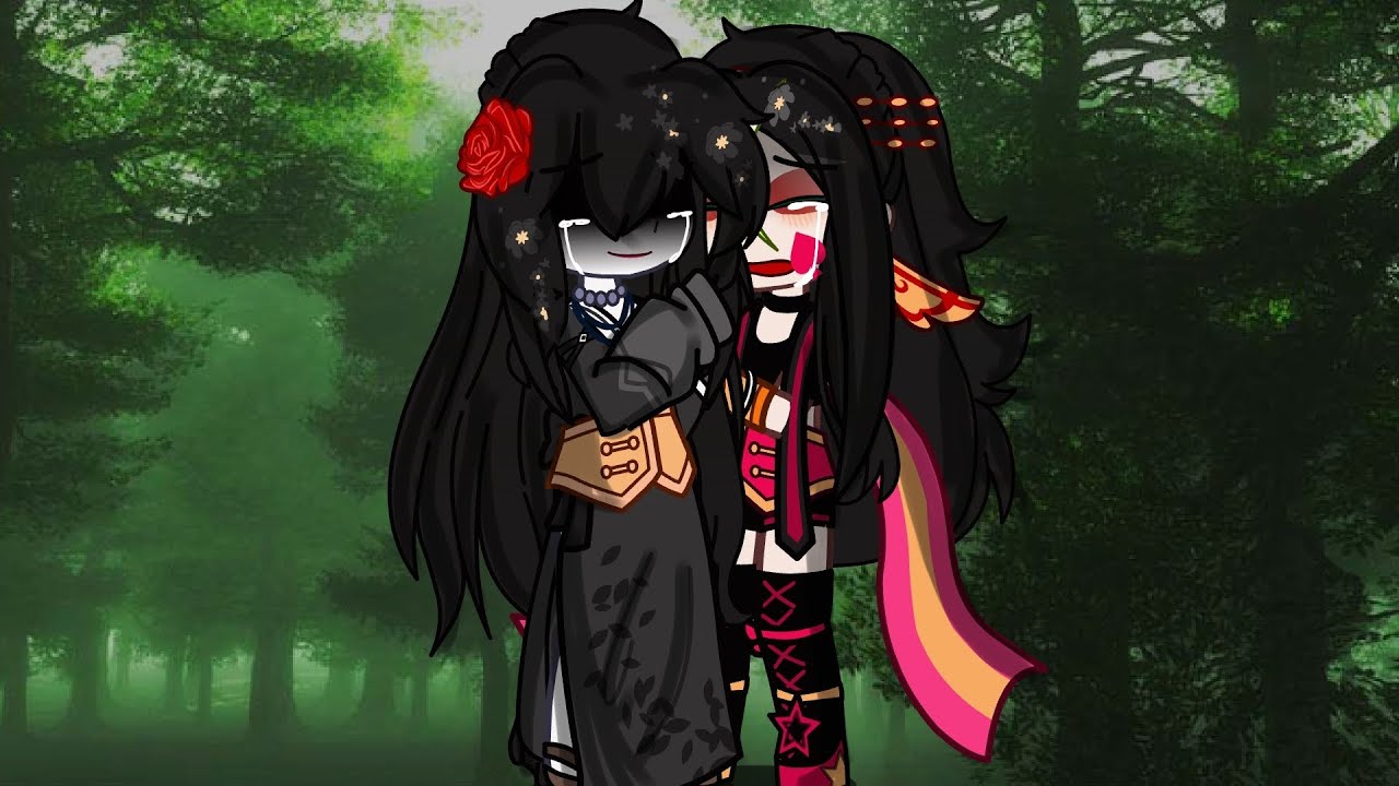 "Don't leave me!!!" //Demon slayer x Gacha club// //Nakime and Daki ...