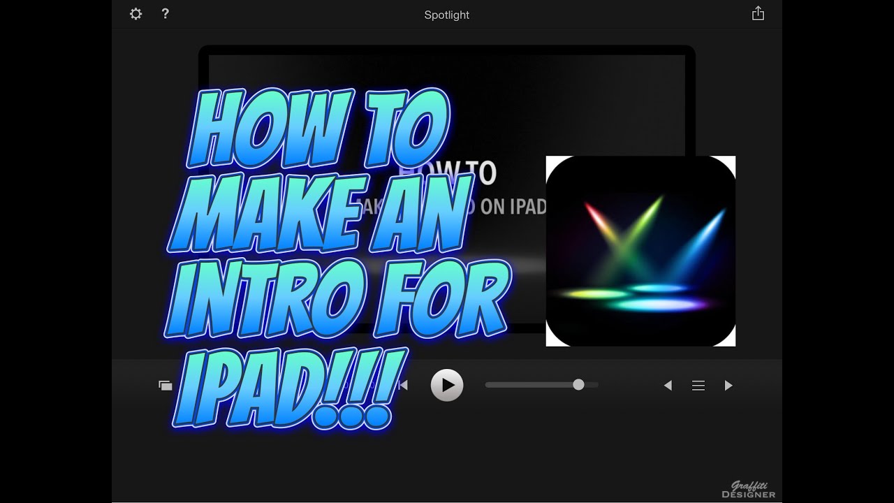 How to apple: how to make a cool, professional intro on IPad!!!! - YouTube