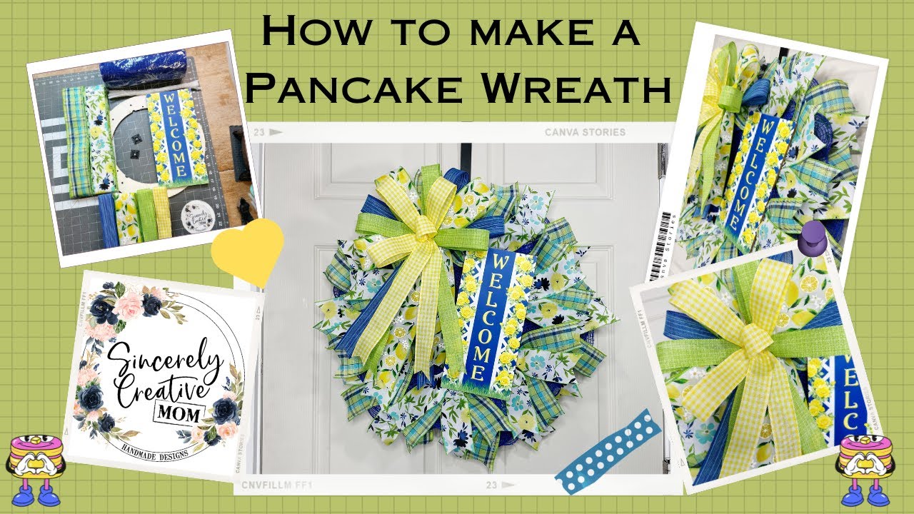 How to make a Pancake wreath (wreath kit tutorial) - YouTube
