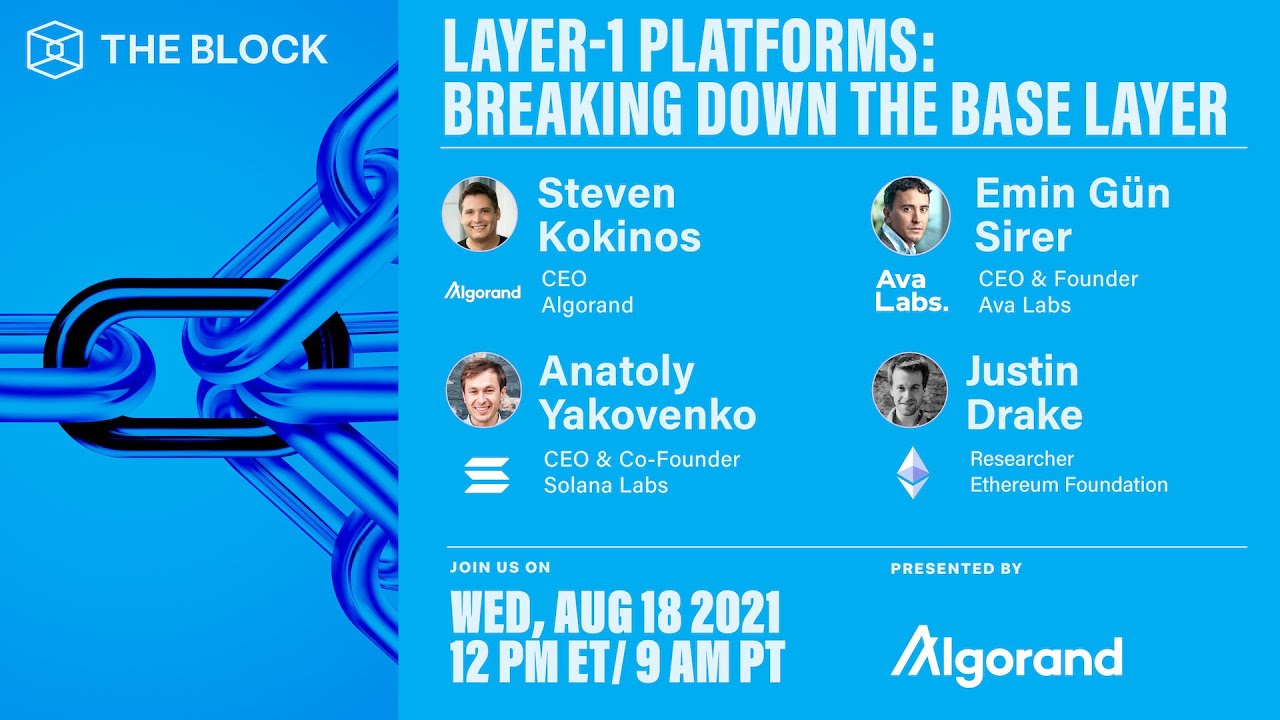 Layer 1 Platforms: breaking down the base layer — brought to you by ...