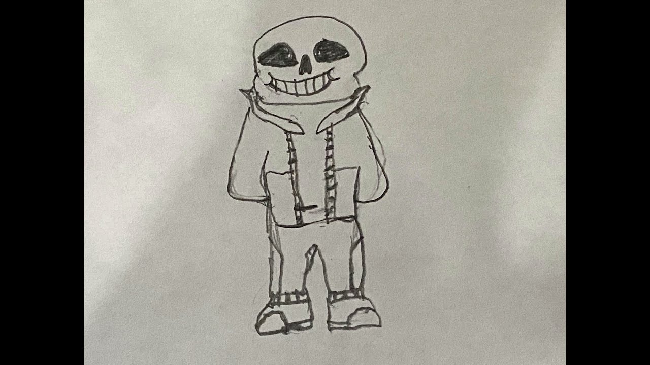 How to draw Sans (UNDERTALE) - YouTube