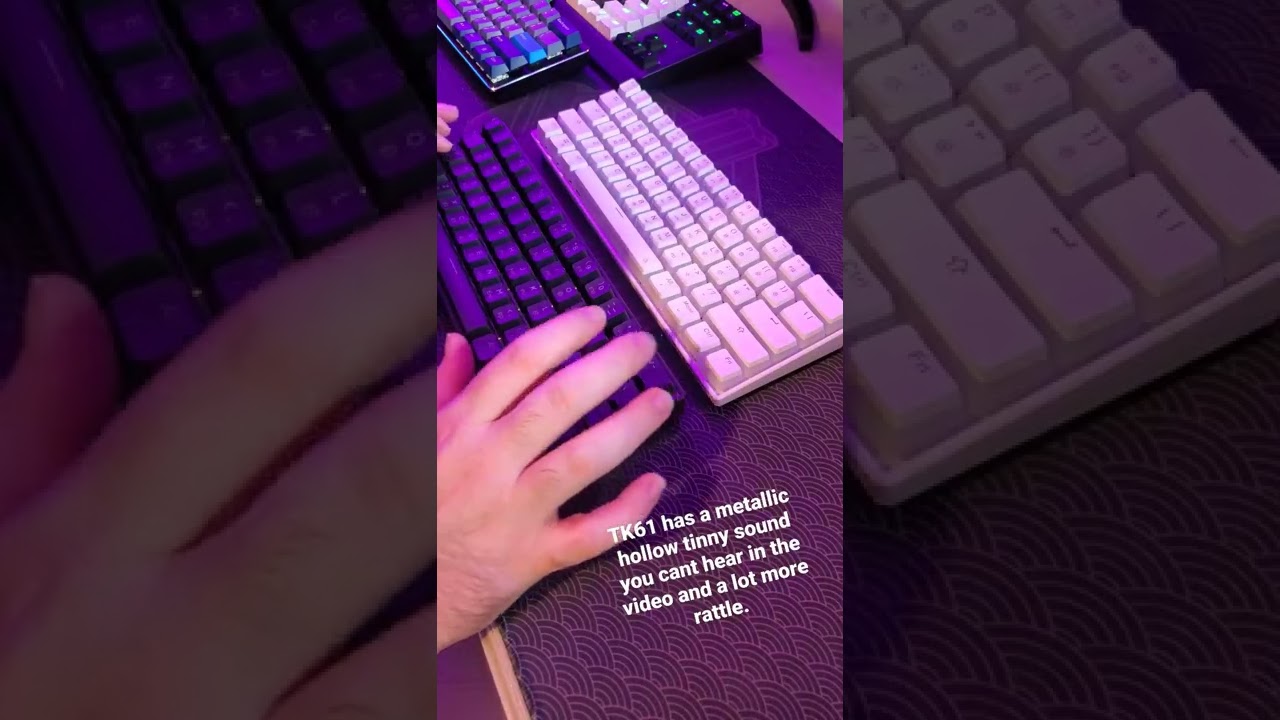 Tezarre TK61 vs TK61 pro sound test - Stock Configuration - Black ...