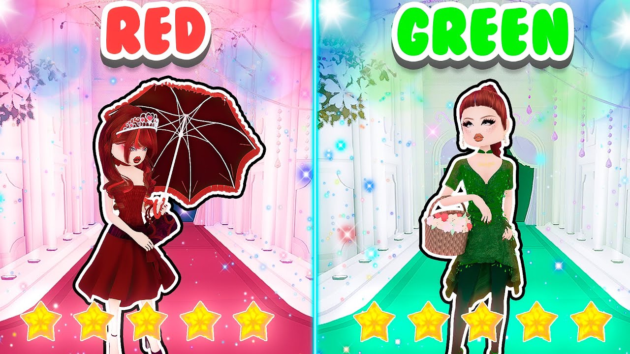 1 Color Challenge in Dress To Impress! #dresstoimpress - YouTube