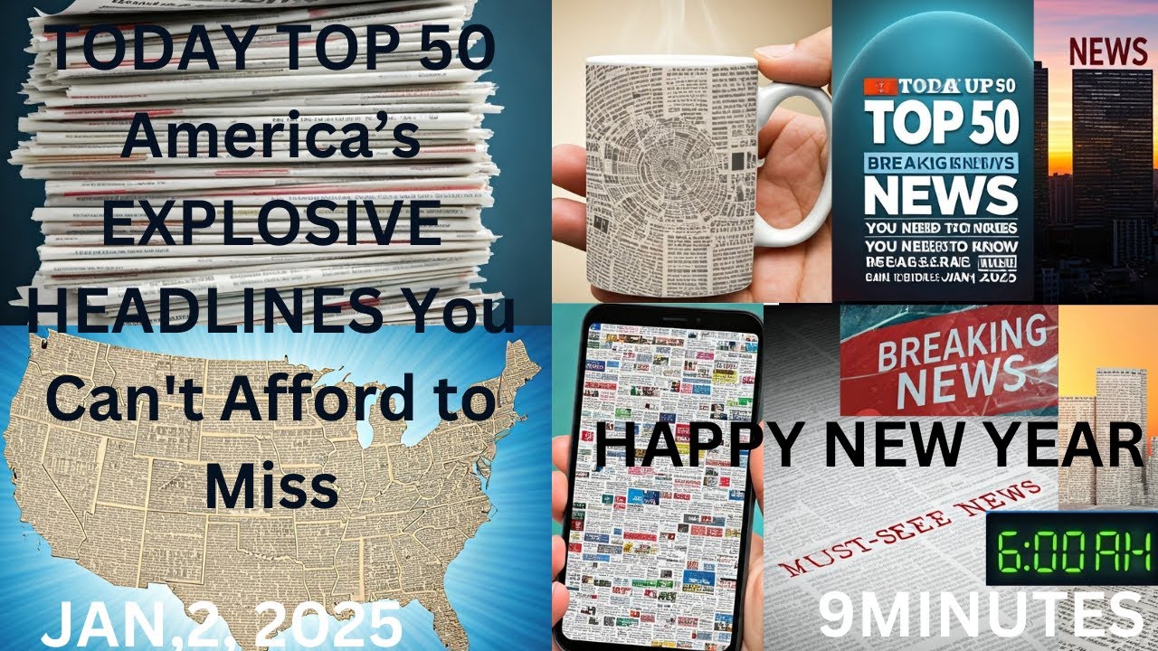 Top 50 USA HEADLINES You Need to Know Today: 6AM Edition: jan2, 2025 ...