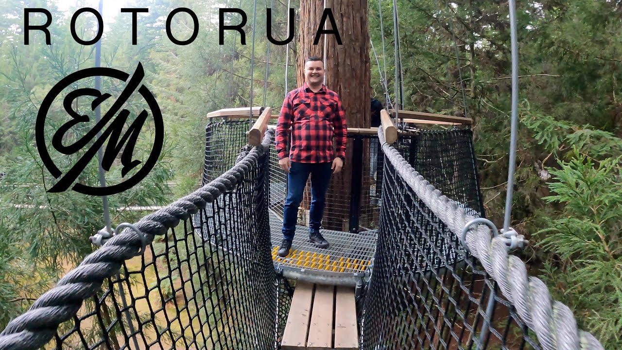 Rotorua New Zealand - Redwood Tree Walk | Waimangu Volcanic Valley ...