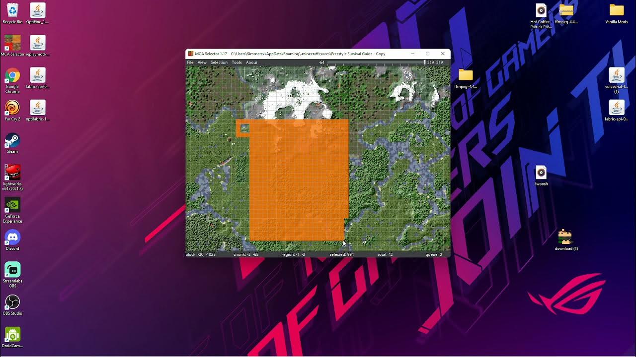 The Minecraft Freestyle Survival Guide Episode 36: How to delete chunks using MCA Selector - YouTube