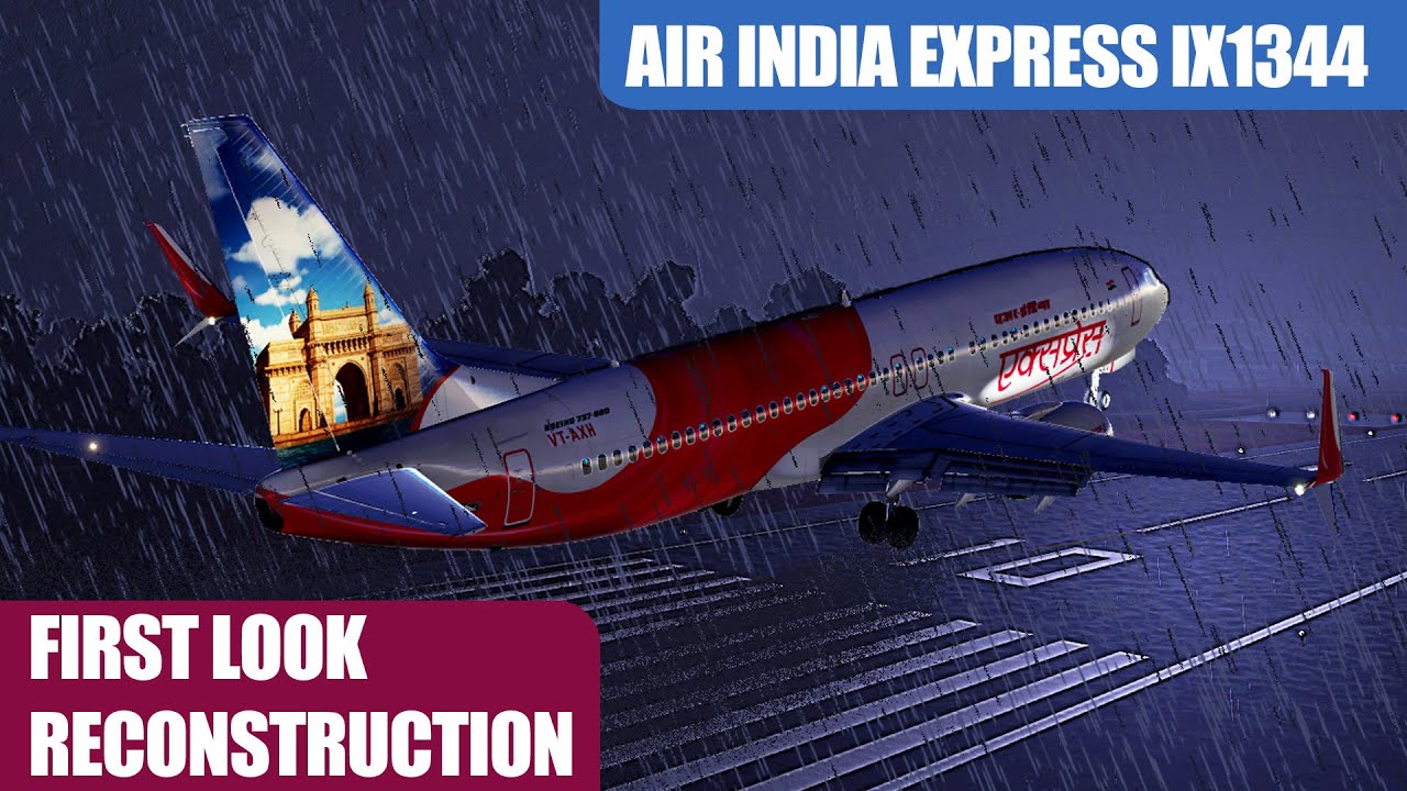 Sliding too long | Air India Express IX1344 | First look reconstruction ...