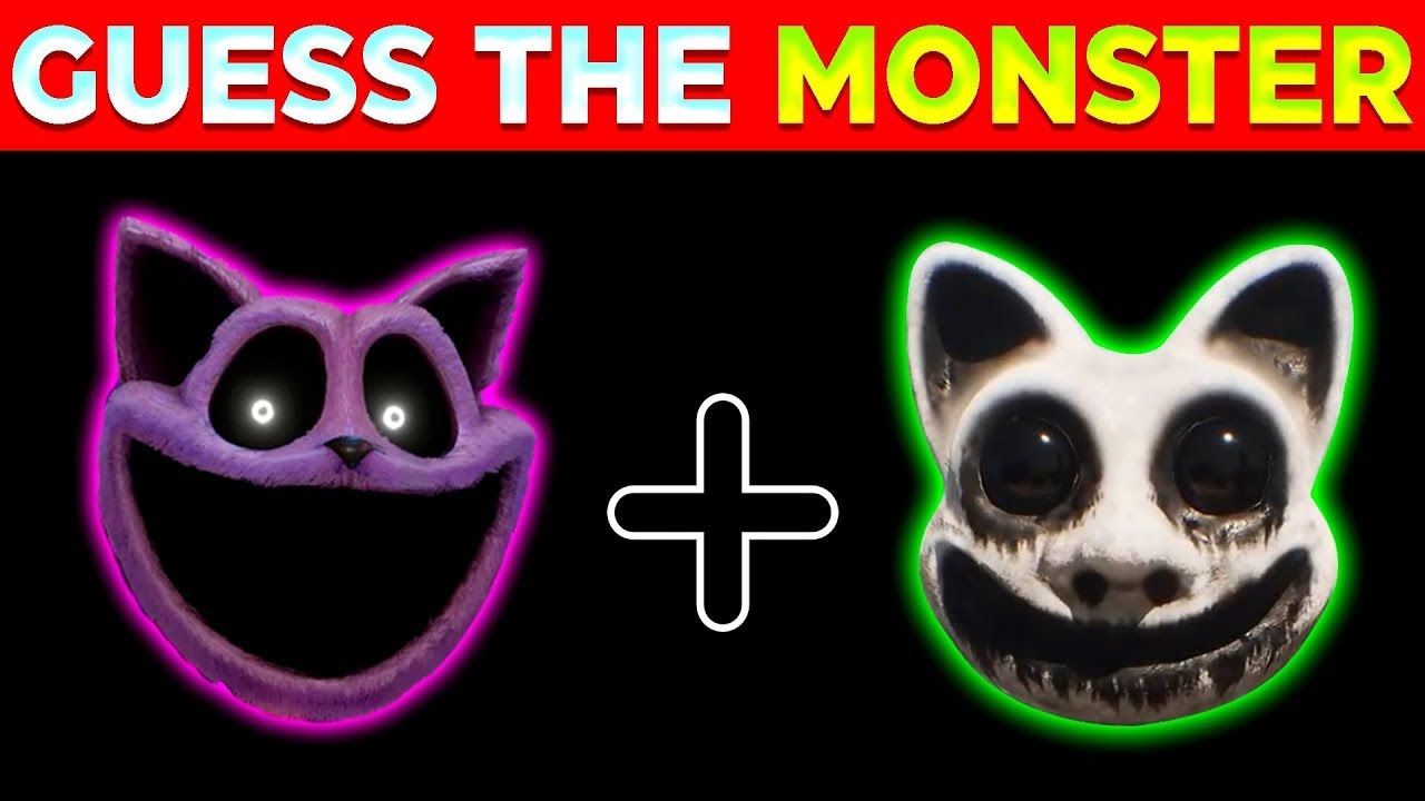 Guess Monsters EMOJI & VOICE😱Poppy Playtime + Zoonomaly😀Nightmare ...